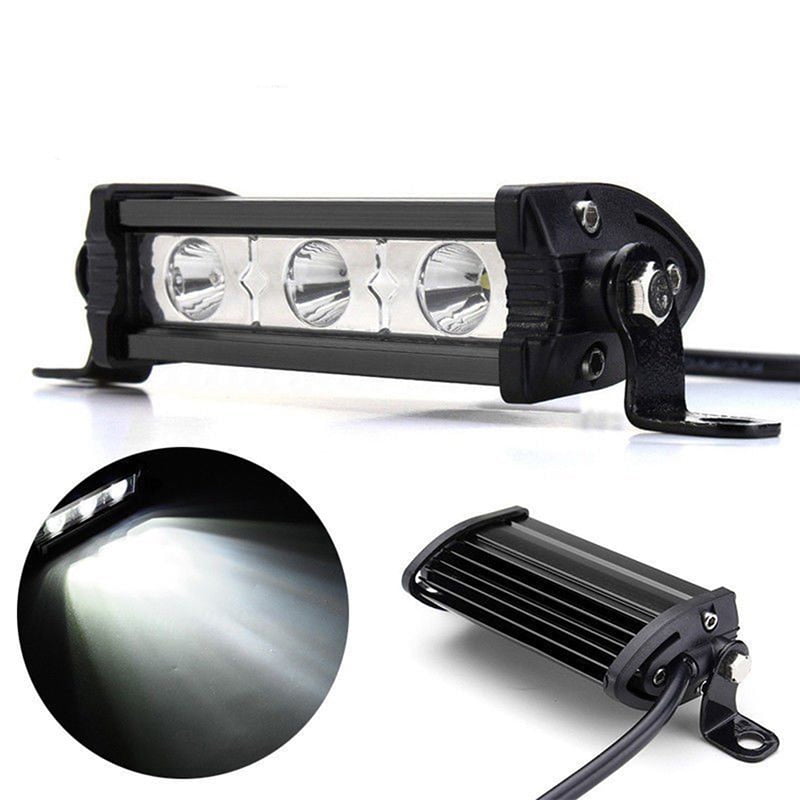 LED Work Light LED Bar 9W Car LED Spotlight Waterproof Single Row Spot ...