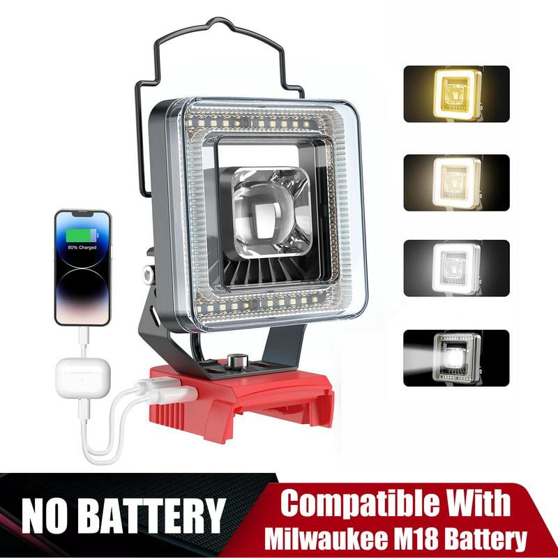 LED Work Light for Milwaukee M18 Battery, Battery Not Included, 4 Color ...