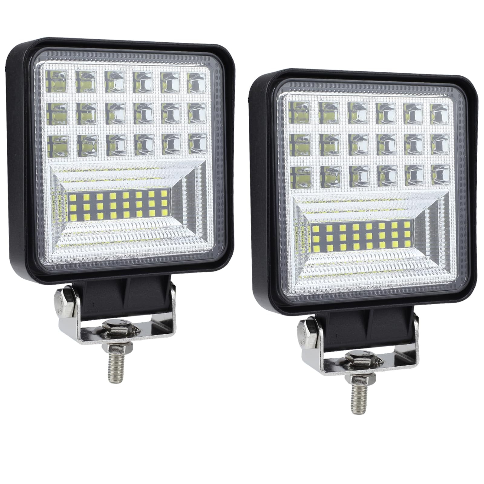 LED Work Lights for Truck, 4 Inch Cube LED Pods Lights 126W 10000lm 12V ...