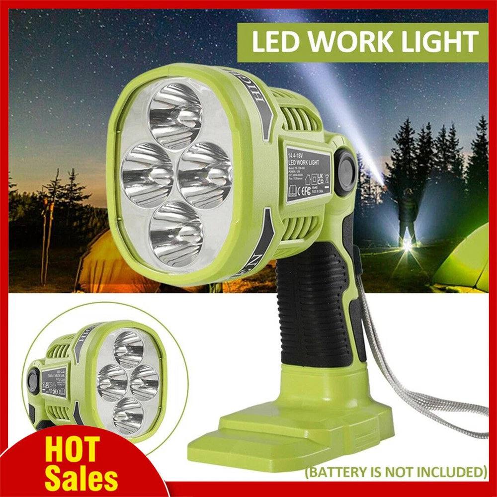 LED Work light For RYOBI 18V 1120LM Flashlight Spotlight Lamp Emergency ...