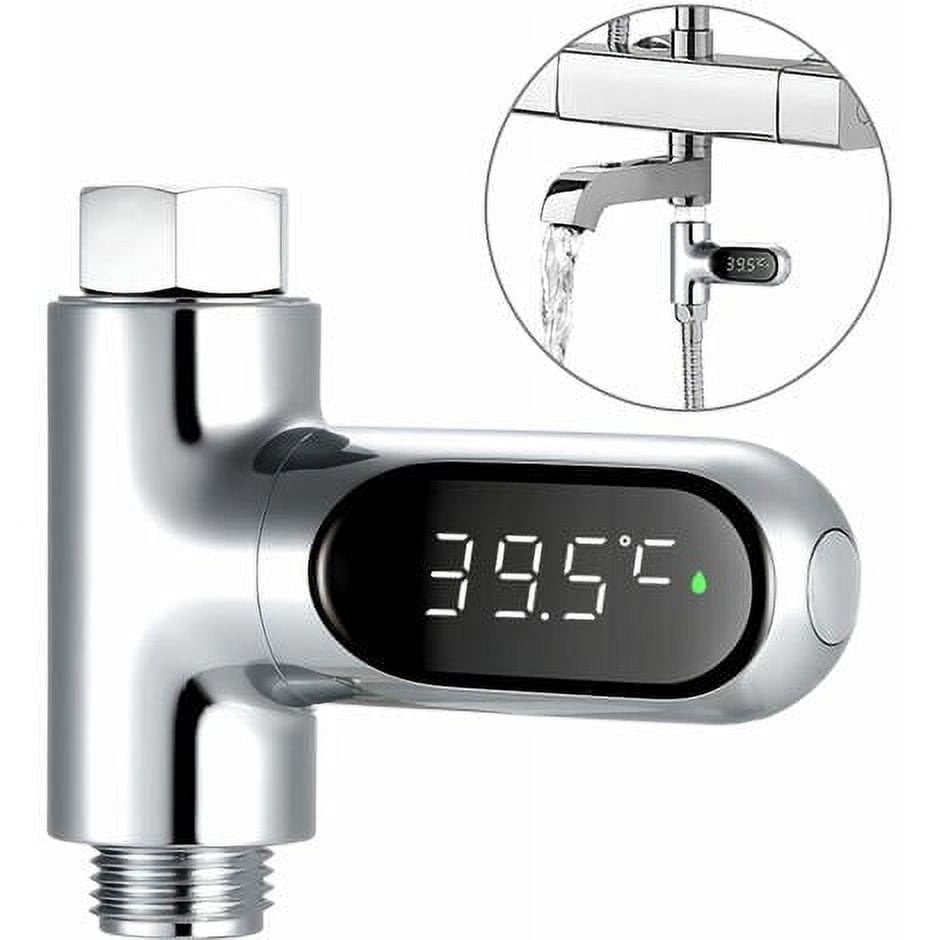 LED display digital water meter shower bath thermometer water ...