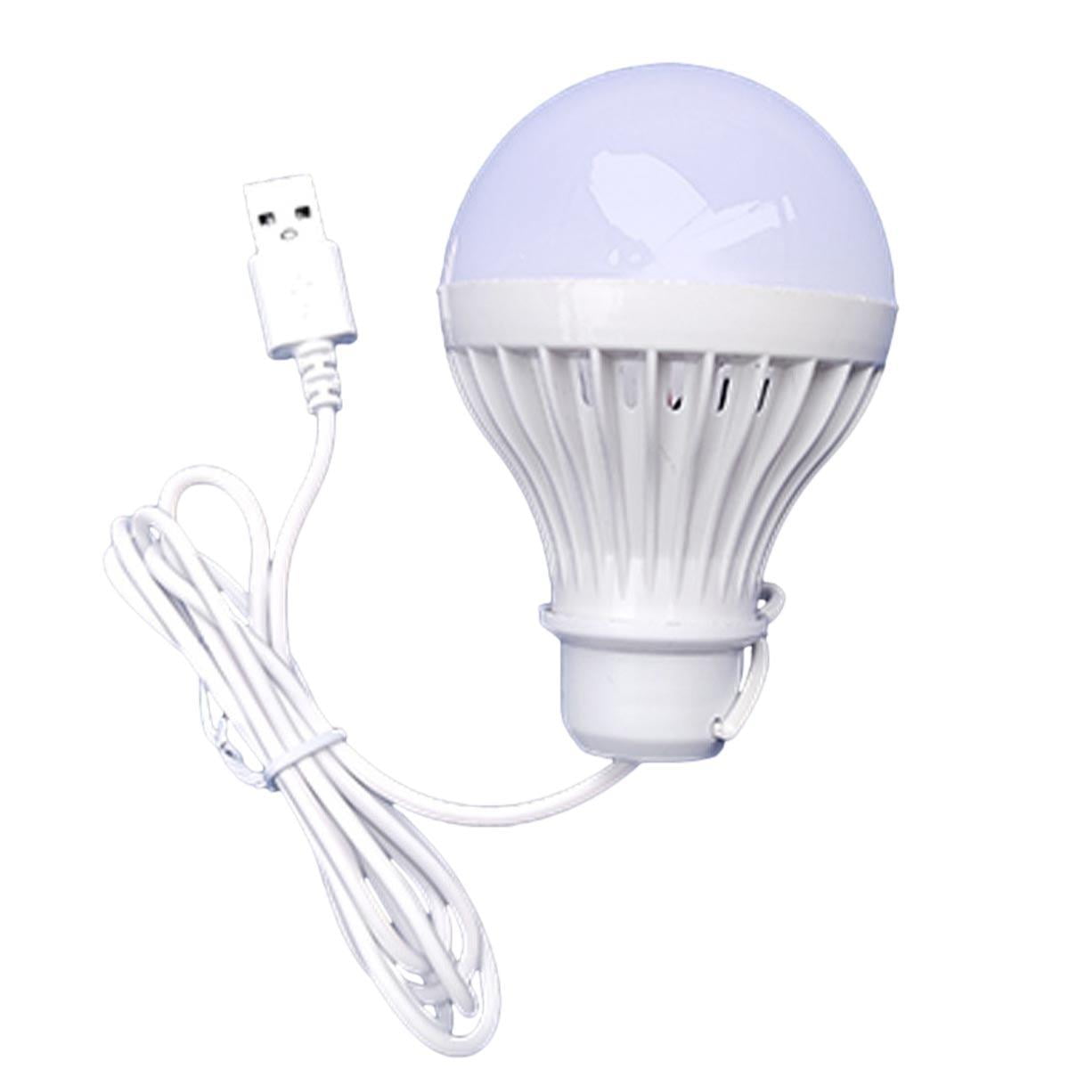LED emergency light bulb USB interface with cable Camping Lamp Hot Mini ...