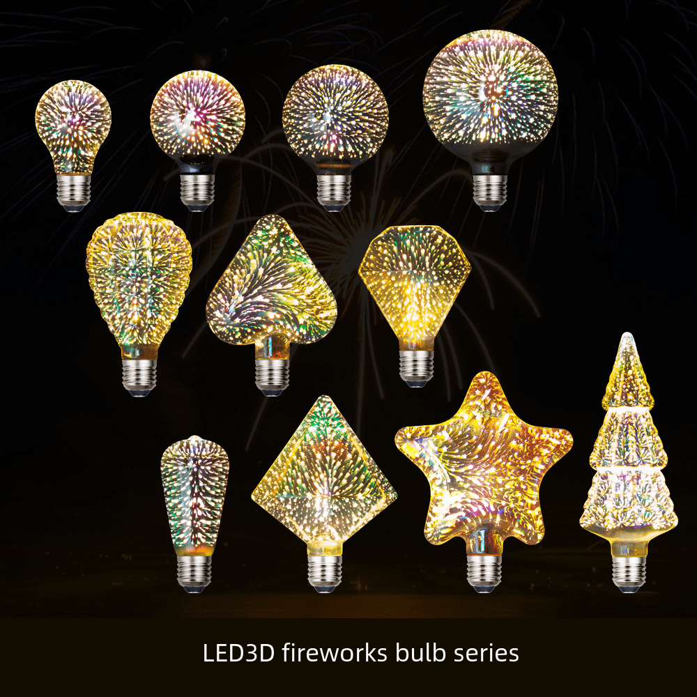 LED fireworks bulb E27 A60 G80 G95 G125 ST64 five-pointed star ...