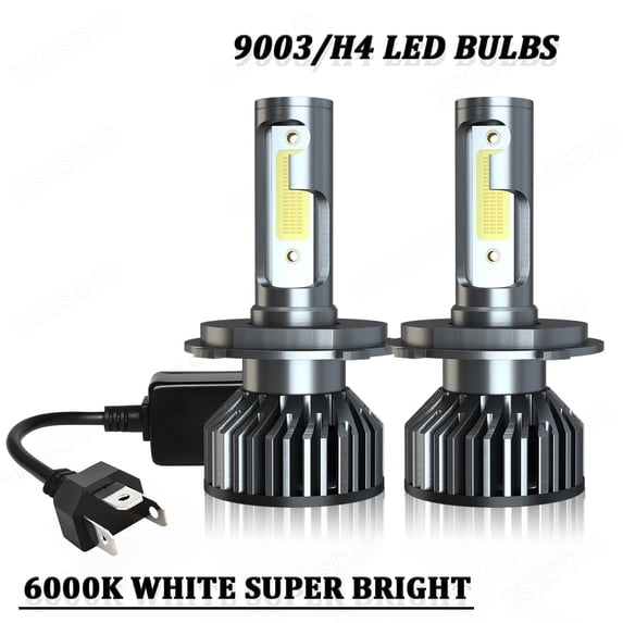 LED for Honda CRV 1997-2004 Headlight Kit H4 9003 White Bulbs High/Low ...