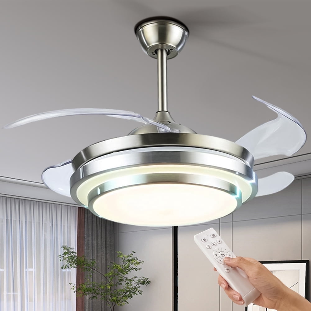 LED frequency conversion invisible fan chandelier with remote control ...