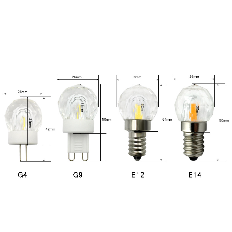 LED gemstone lamp crystal lamp 2W 110V bright long-life pendant lamp ...