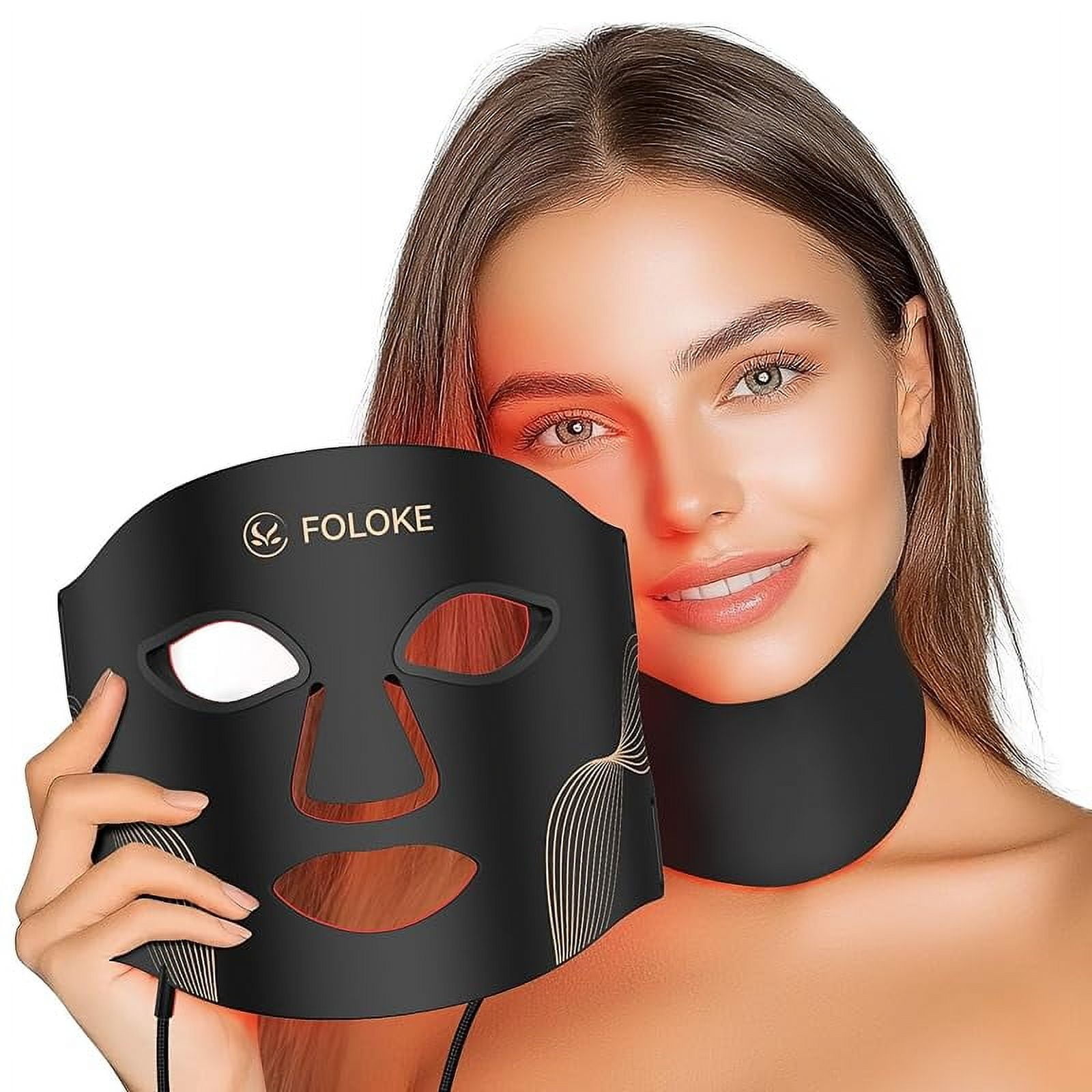 LED light therapy mask skin care, LEDs face mask & Neck Mask Red ...