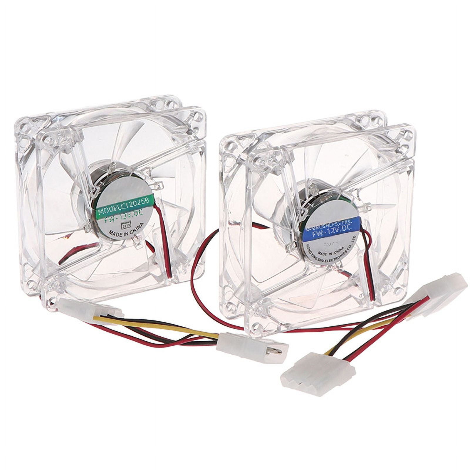 LED lights chassis Power fan 8cm cooling luminous fan 8cm computer led ...