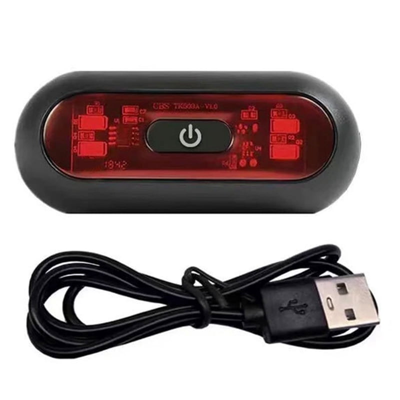 LED motorcycle helmet light, cycling helmet flashing light, warning ...