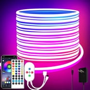 Merkury Innovations Smart Indoor and Outdoor Flex LED Multicolor Neon ...