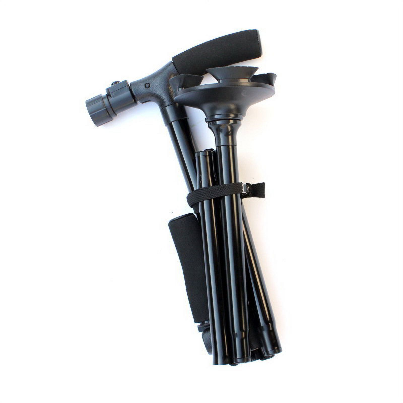 LED with light folding hand stick for the elderly aluminum alloy crutch ...