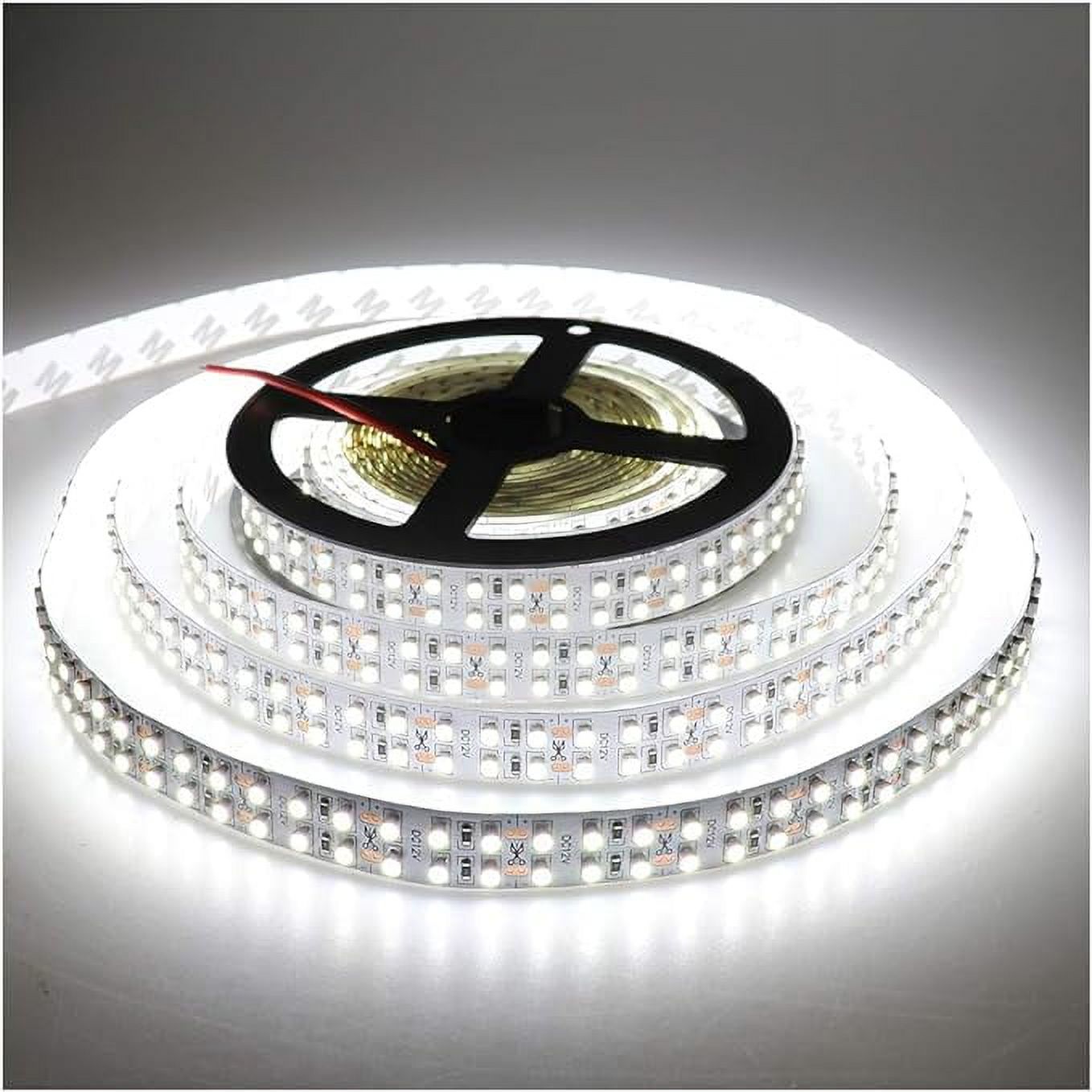 LEDENET 3528 SMD Cold White LED Strip Lights DC 12V Double Row 1200LEDs ...