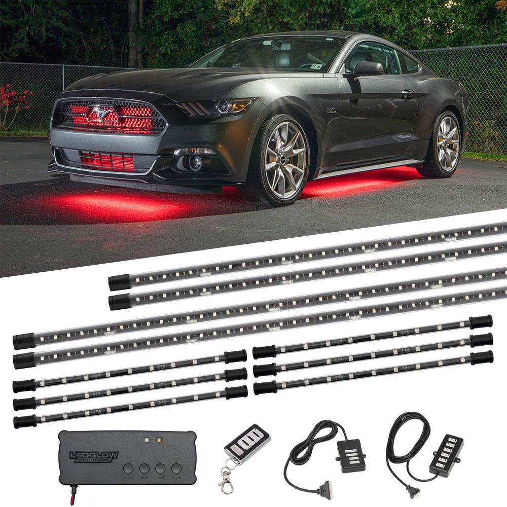 LEDGlow 4pc Million Color Wireless LED Underbody Lighting Kit & 6pc ...
