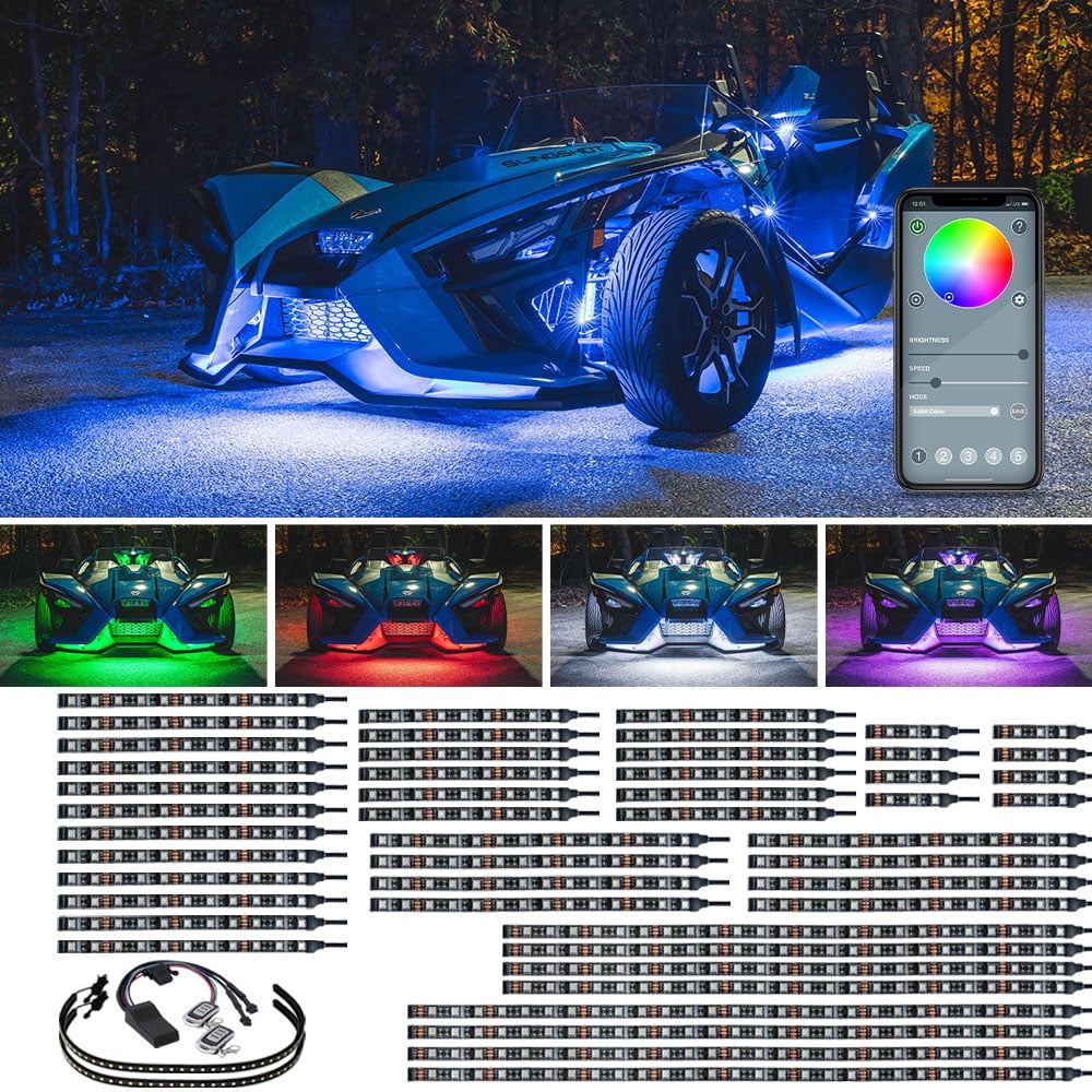 LEDGlow 50pc Advanced Million Color Slingshot Lighting Kit with ...