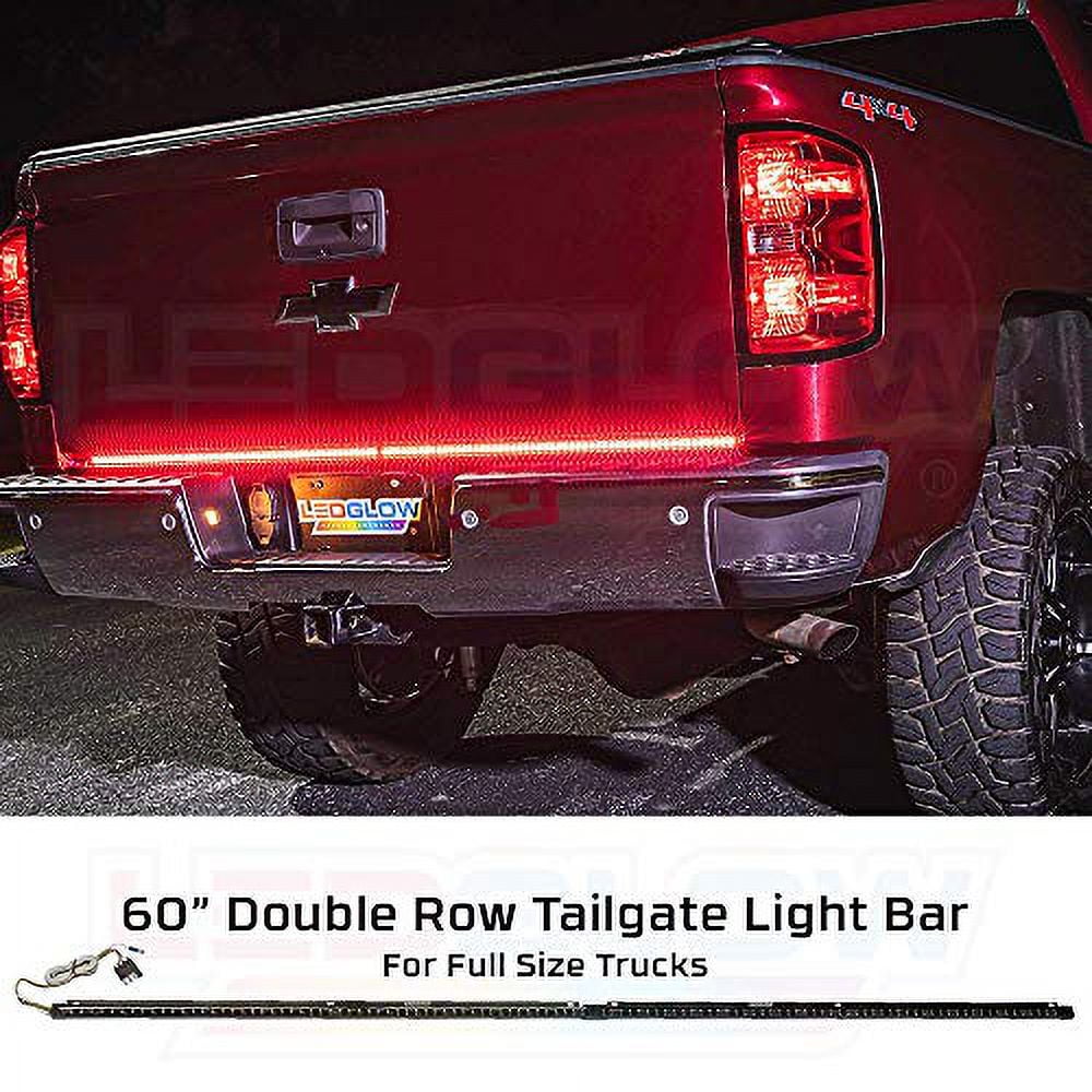 LEDGlow 60" Double Row Tailgate LED Light Bar for Full Size Pickup ...