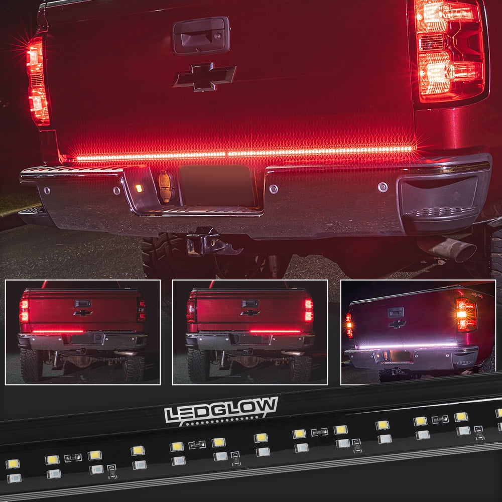 LEDGlow 60" Double Row Tailgate LED Light Bar for Full Size Pickup ...