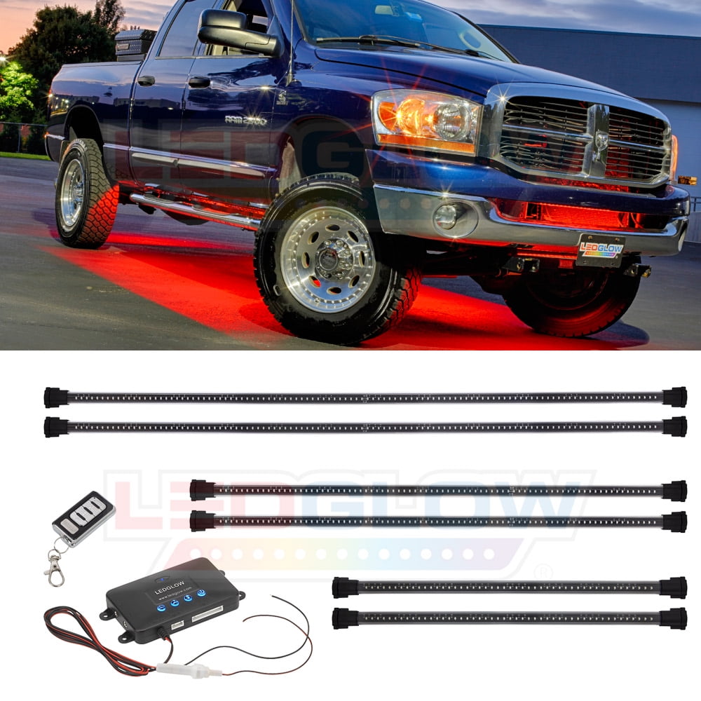 LEDGlow 6pc Million Color SMD LED Wireless Truck Underbody Underglow ...