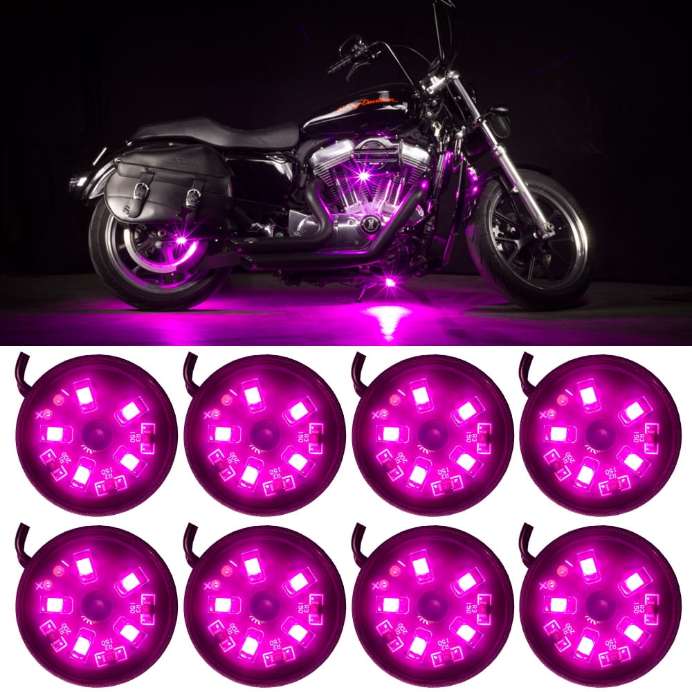 LEDGlow 8pc Pink LED Pod Motorcycle Lighting Kit - Walmart.com