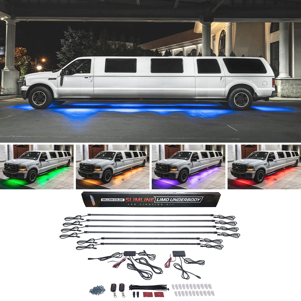 LEDGlow Million Color Slimline LED Limousine Underbody Lighting Kit ...