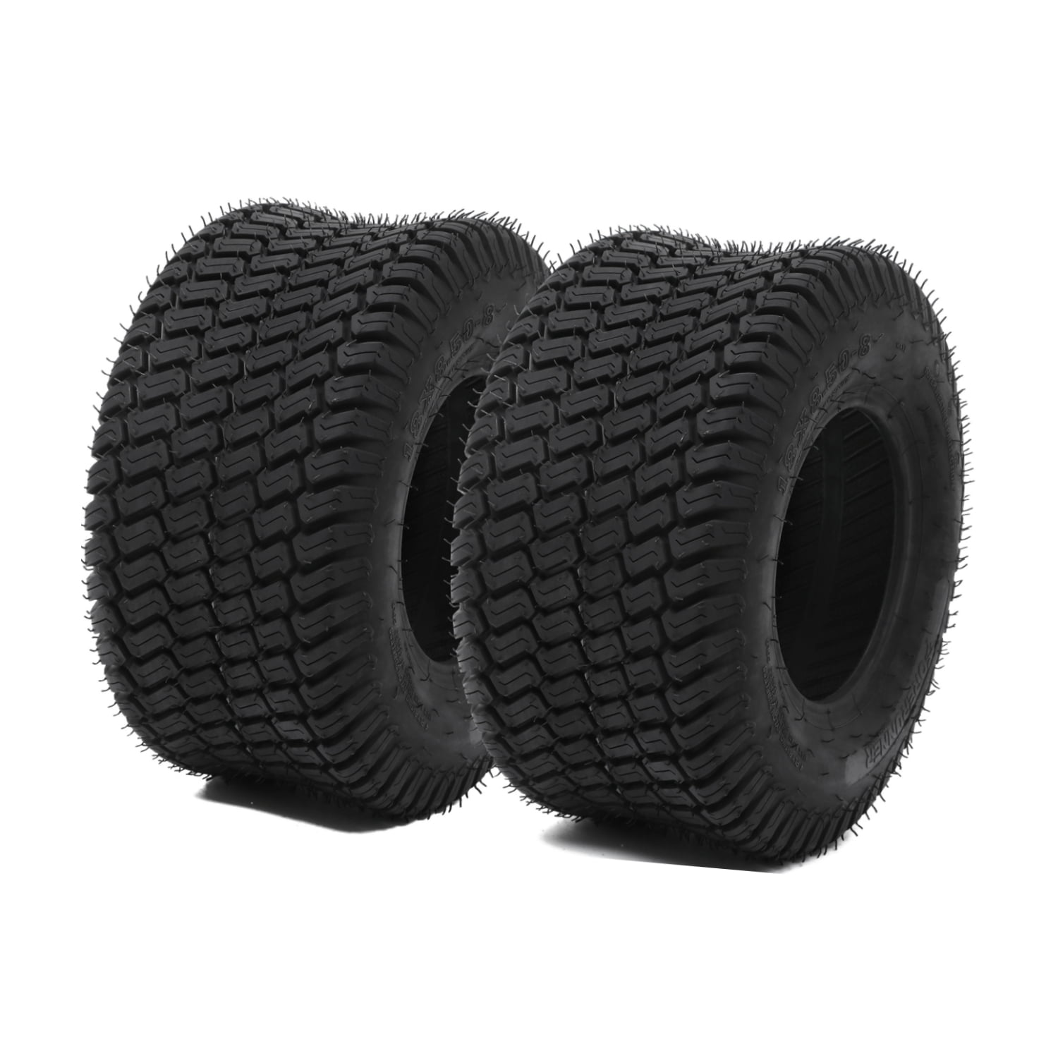 LEDKINGDOMUS 4Ply 18x8.50-8'' Set Lawn Mower Tires for Lawnmowers ...
