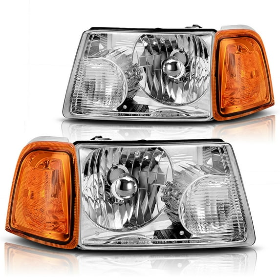 RVNI For 2001-2011 Ford Ranger Headlights Replacement 01-11 Chrome ...