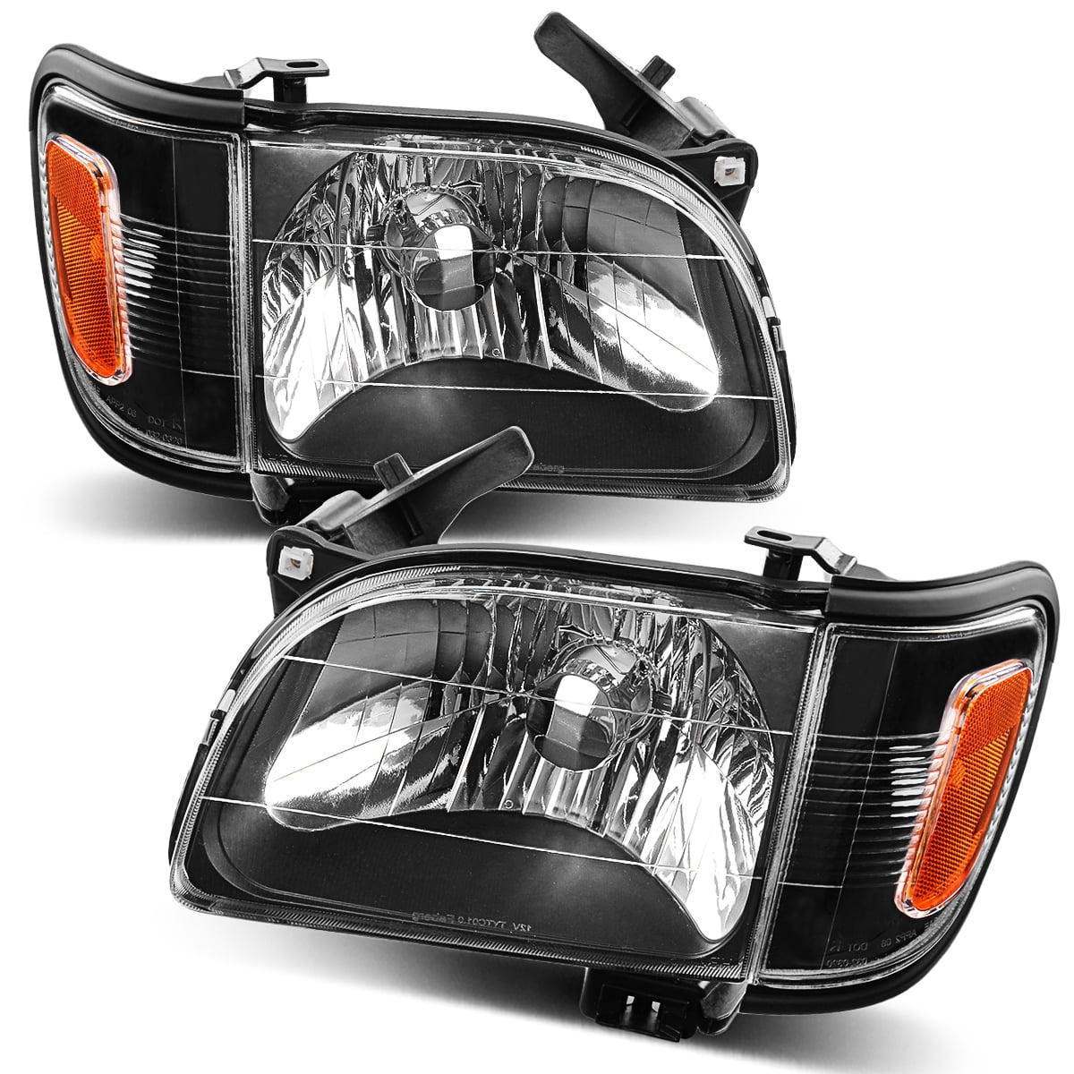 Free Shipping! Ledkingdomus Black Headlights Assembly for 2001-2004 ...