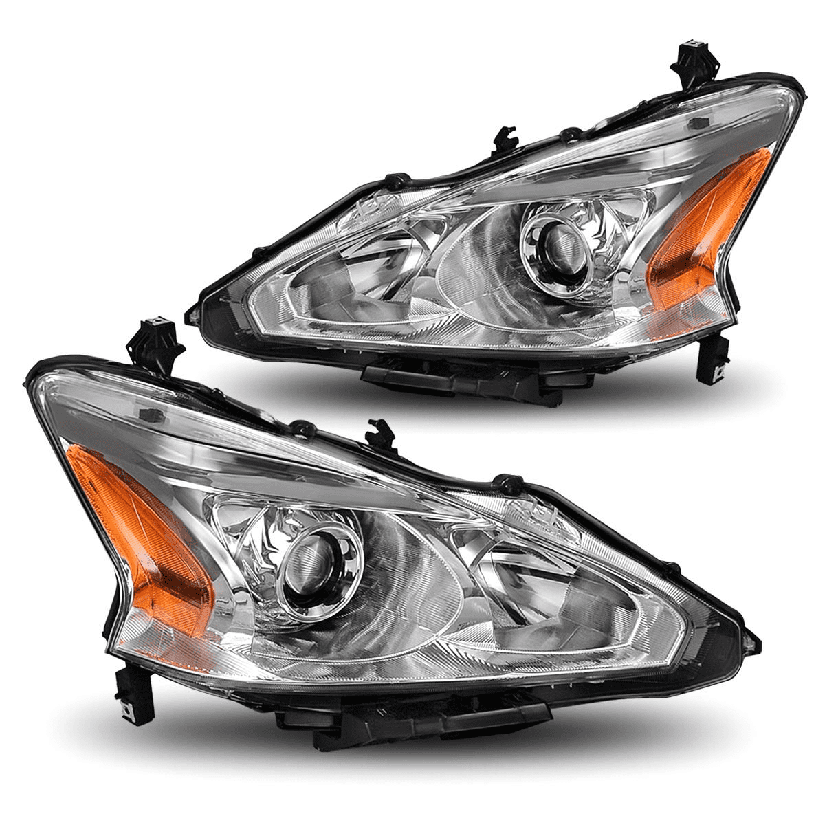 RVNI Headlights Assembly for 2013-2015 Nissan Altima Sedan Chrome ...