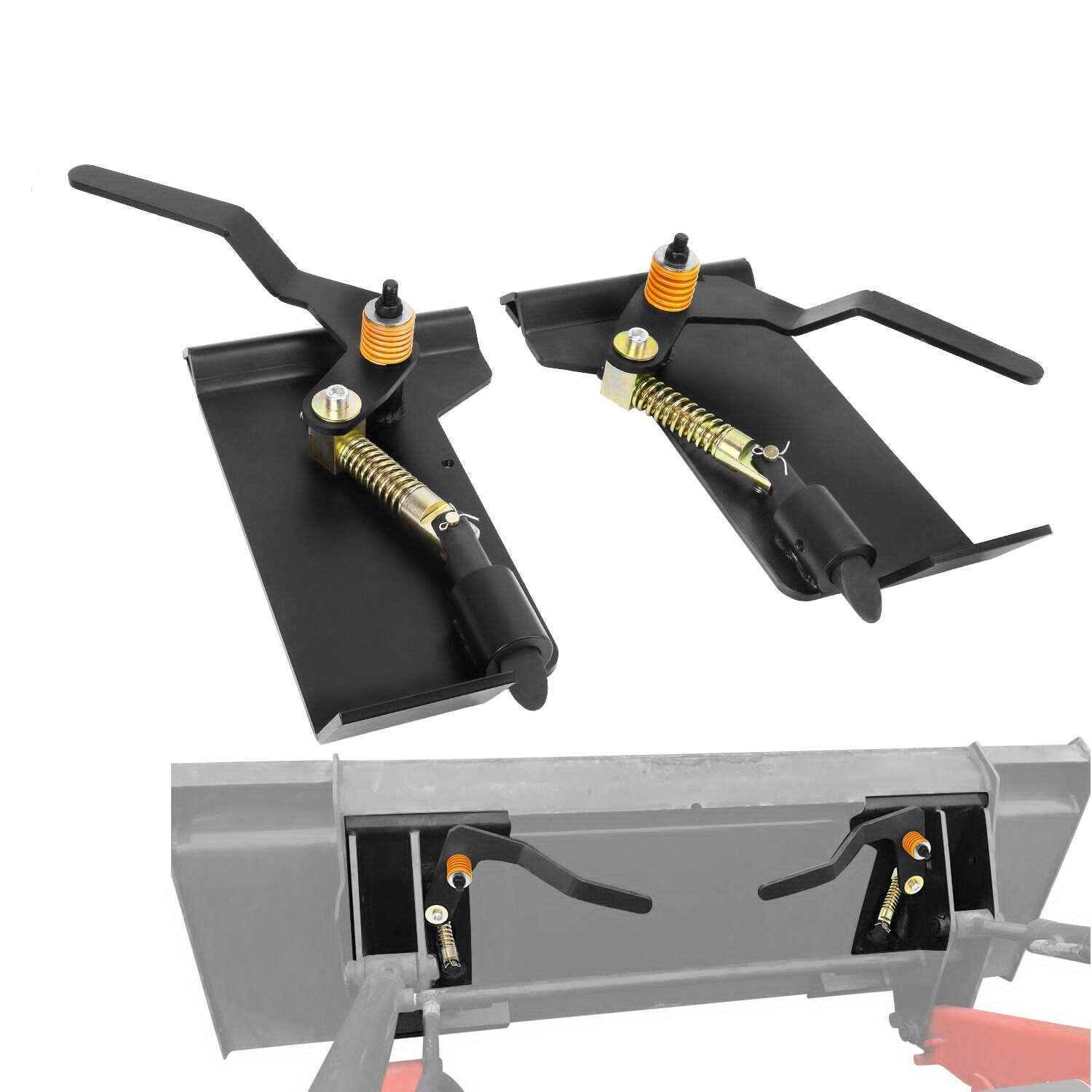 VEVOR Universal Skid Steer Mount Plate 1/4" Thick Heavy Duty 3000LBS ...