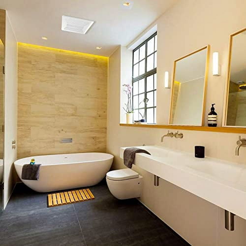 LEDLEDMyplace Ultra Silent Bathroom Exhaust Fan with Square Flat Panel ...