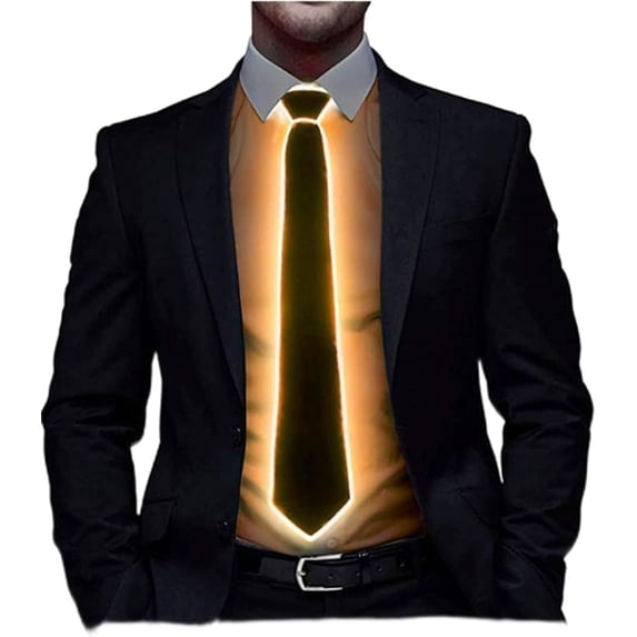 LEDLed Tie, Light Up Fanny Ties Novelty Necktie For Men LED Light Up ...
