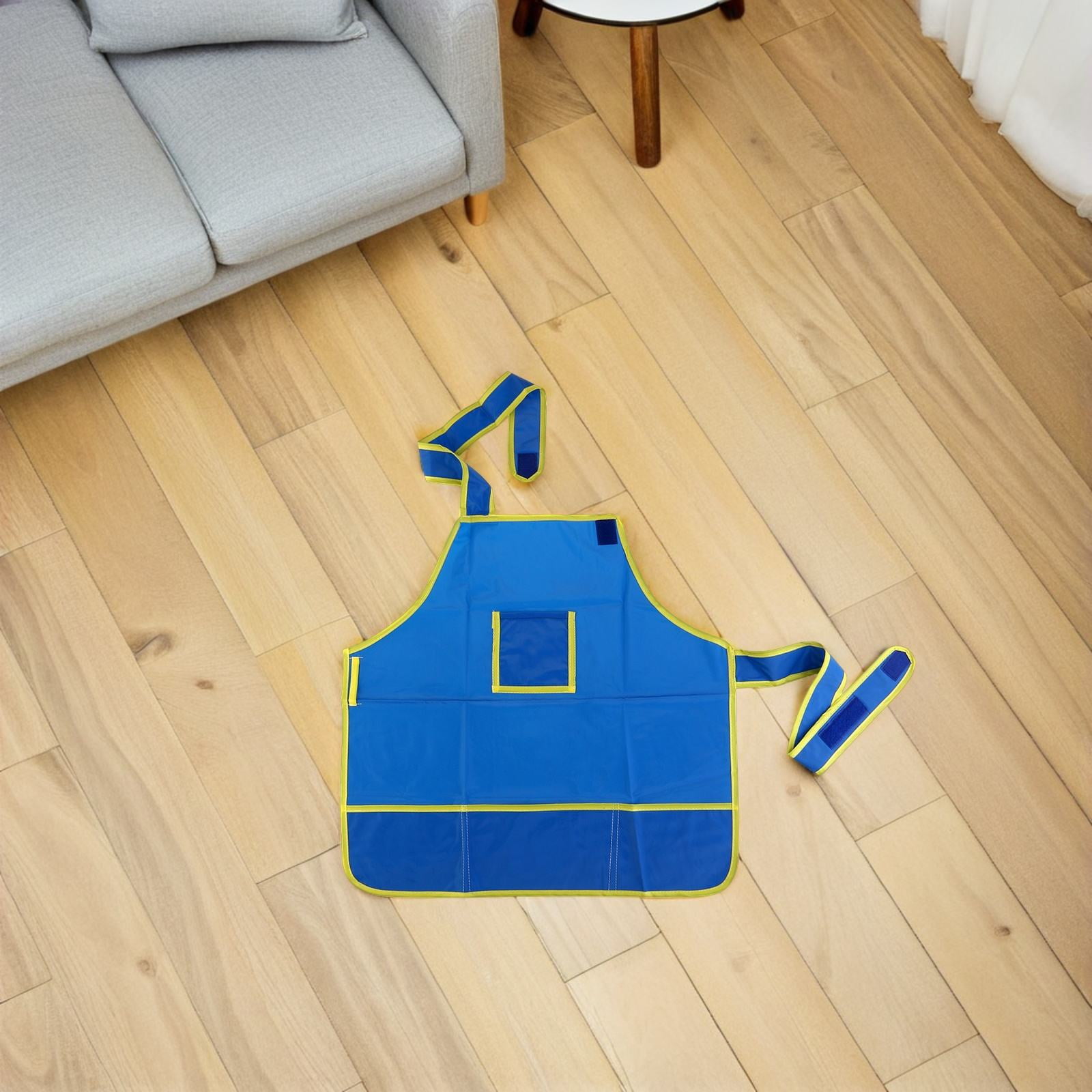 LEDMOMO 1Pcs Waterproof Cloth Painting Smock for DIY Drawing Blue ...