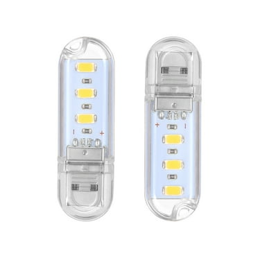 US2-4Pc Portable 10 LED USB Light Flexible Lamp for Reading Notebook ...