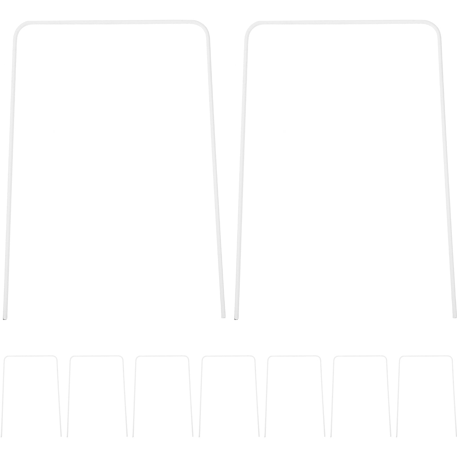 LEDMOMO 9Pcs Croquet Game Gates Iron White Heavy Duty for Families at ...