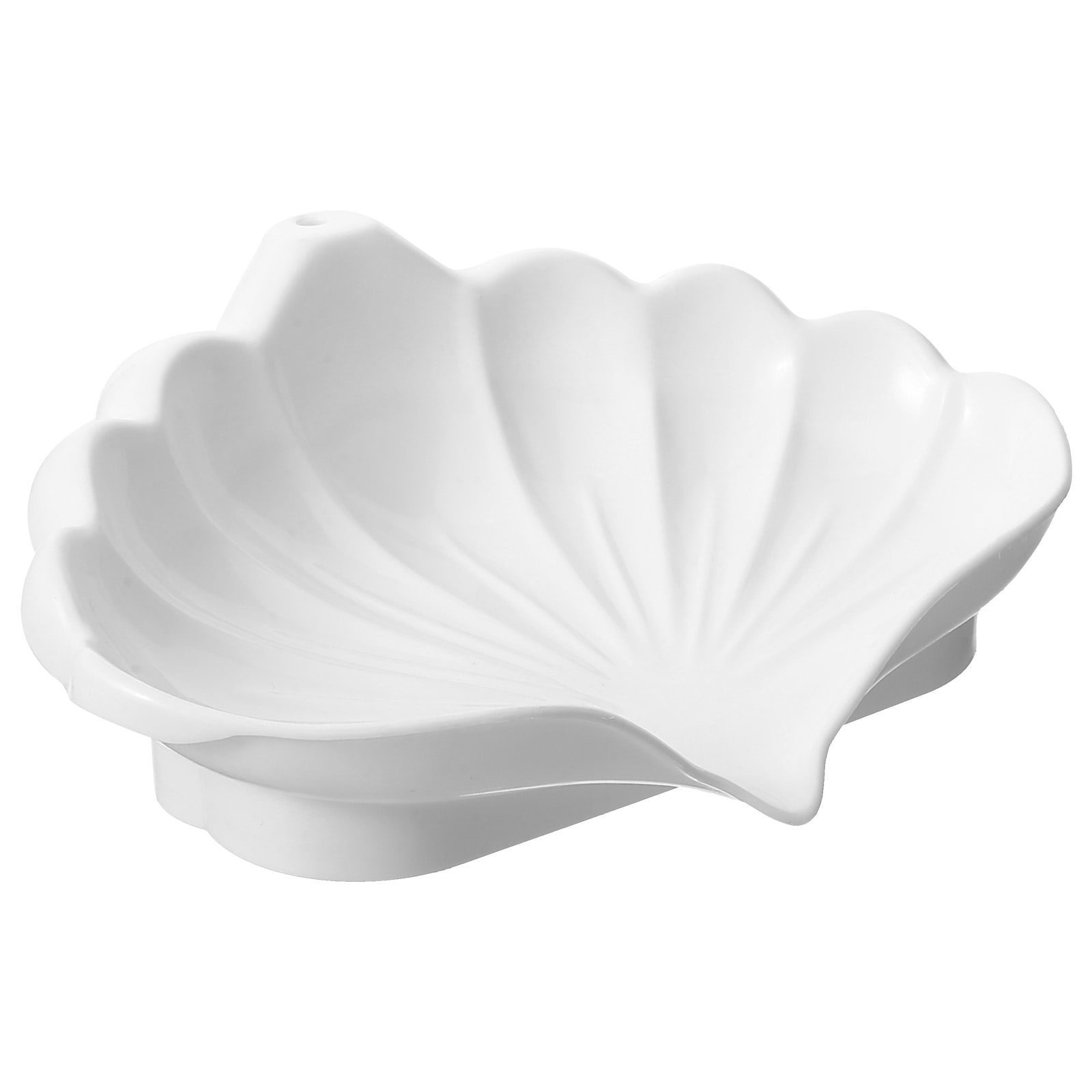LEDMOMO Ocean Themed Soap Dish Seashell Tray White for Bathroom Storage ...