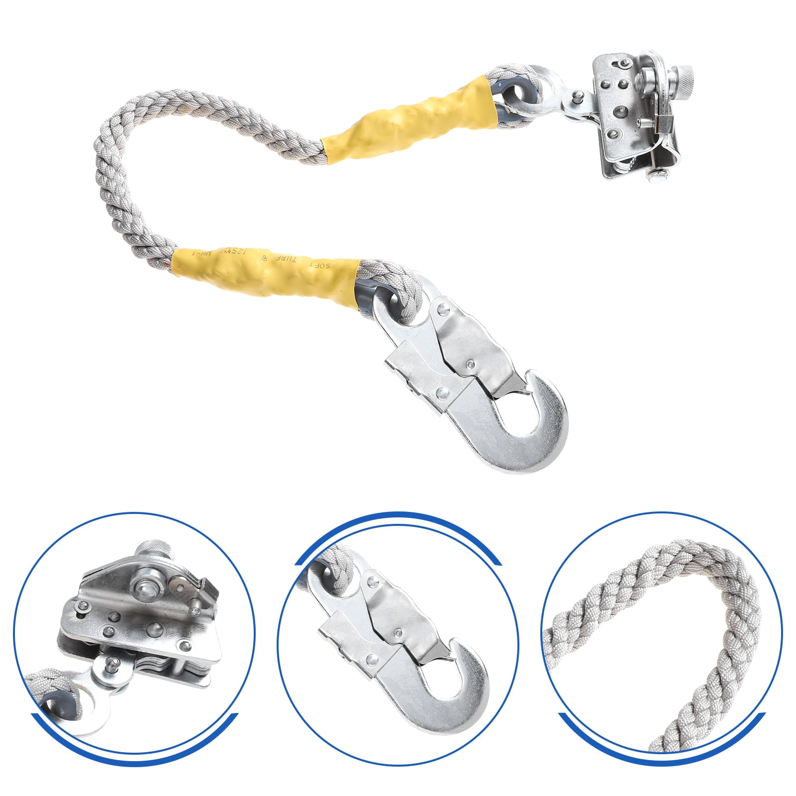 LEDMOMO Rope Locking Device Safety Rope Grabs Alloy Steel Climbing High ...