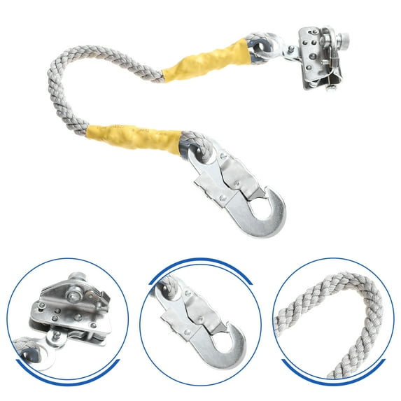LEDMOMO Rope Locking Device Safety Rope Grabs Alloy Steel Climbing High ...
