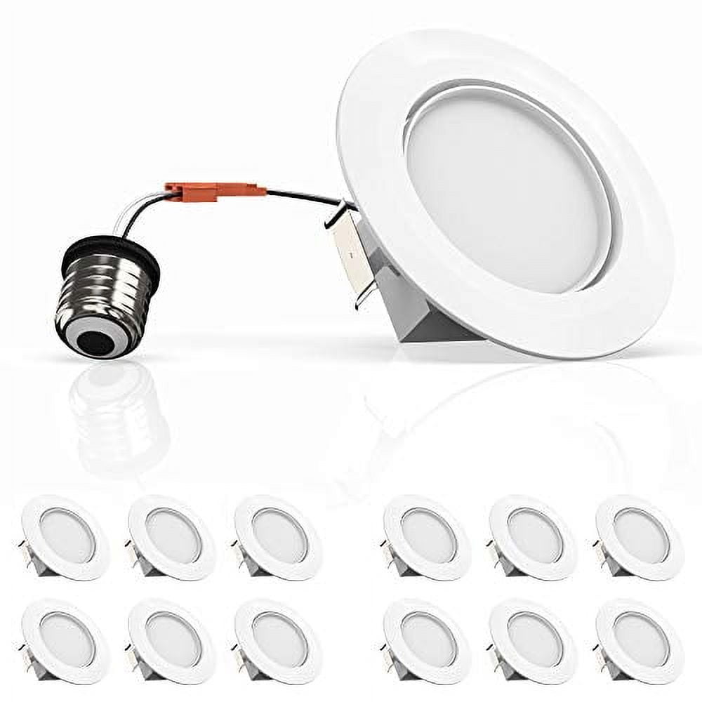 LEDMyplace 4-inch 10W Round Dimmable LED Recessed Downlight with ...
