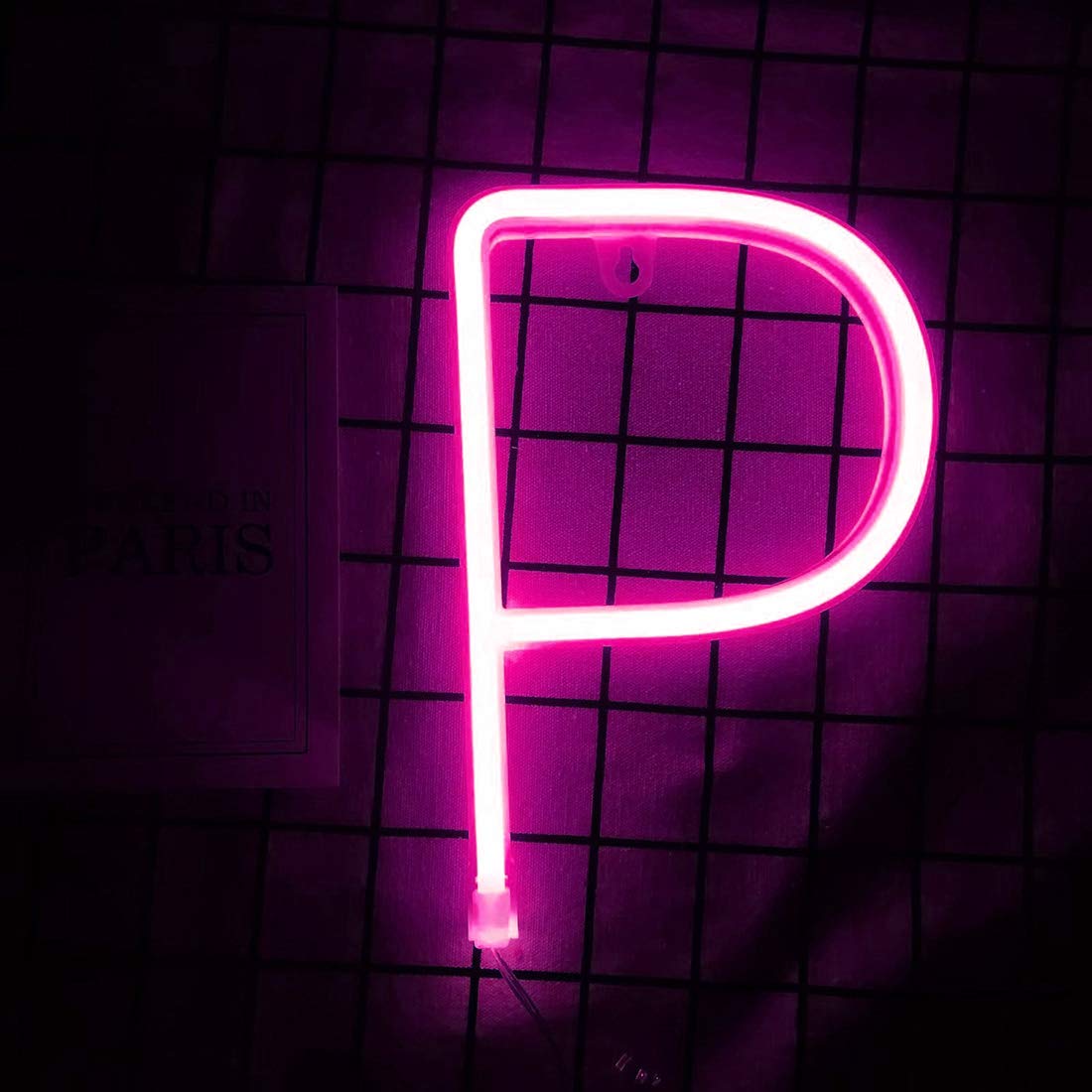 LEDOLUX Light Up LED Neon Letters Sign Wall Decorative Neon Lights Alphabet Marquee Letter A to ...