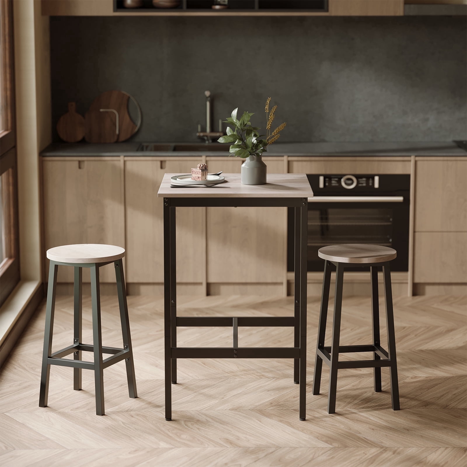 LEDREM Compact Bar Tablet, Counter Height Pub Table - 36.2