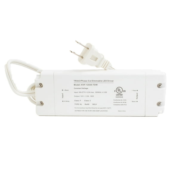 LEDupdates 12v 2.5A 30w UL Listed Triac Dimmable Driver Class 2 ...