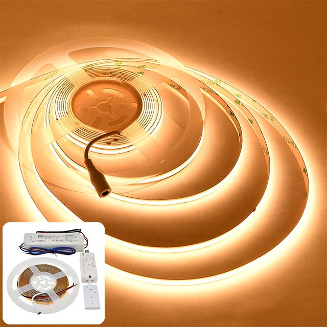 LEDwholesalers 12V 50W COB High-Output 90-CRI Dot-Free Uniform Glow 16. ...