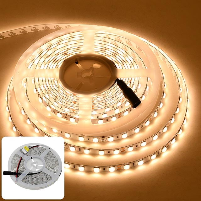 LEDwholesalers 24V 96W High-Output Wide-Angle 160¡ 16.4-ft Flexible LED ...