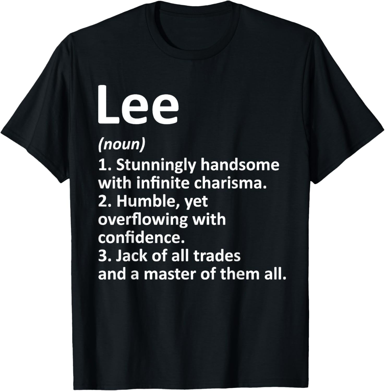 LEE Definition Personalized Name Funny Birthday Gift Idea T-Shirt ...