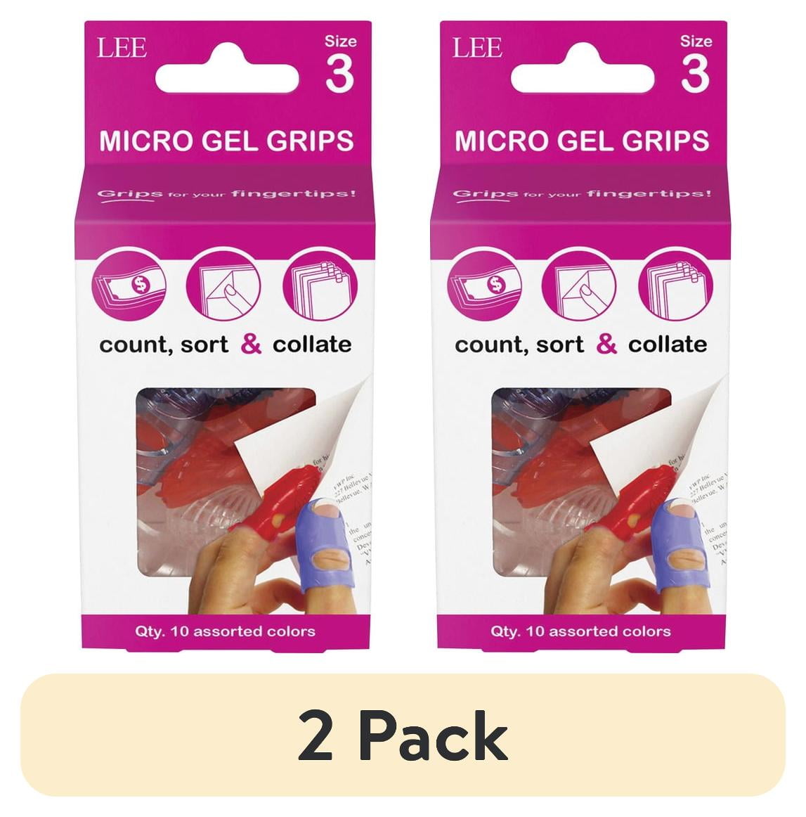 (2 pack) Lee Tippi Micro-Gel Fingertip Grips, #3 Extra Small, Assorted ...