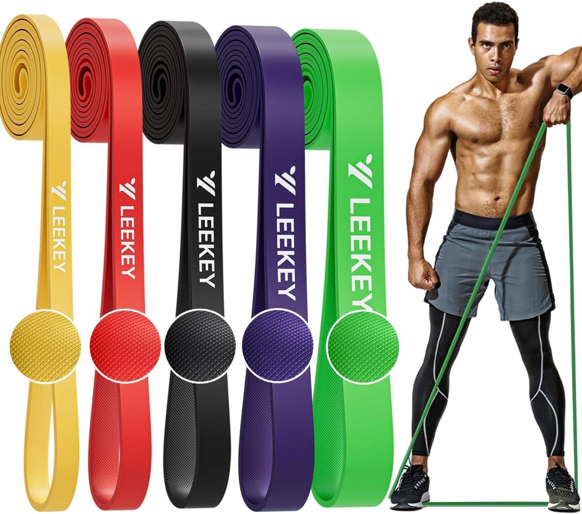 LEEKEY Resistance Bands, Exercise Bands with Handles,Pull Up Assist ...