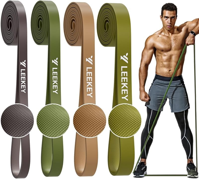LEEKEY Resistance Bands Set for Pull-Up Assistance & Full-Body Training ...