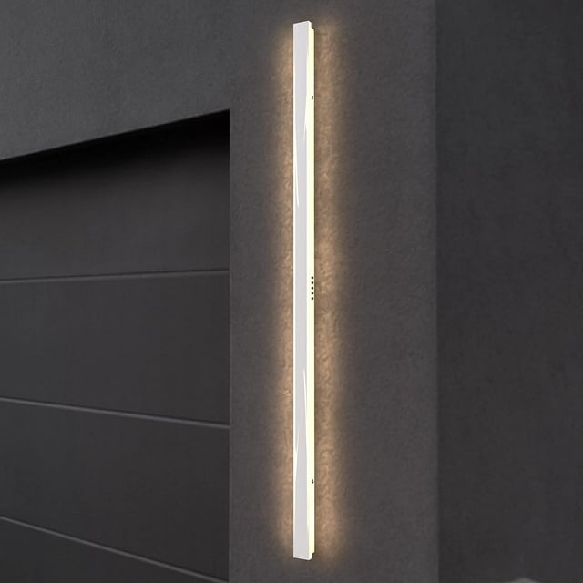 LEEKI - 60 Inches Modern Outdoor Light Fixture - Rectangular Exterior ...