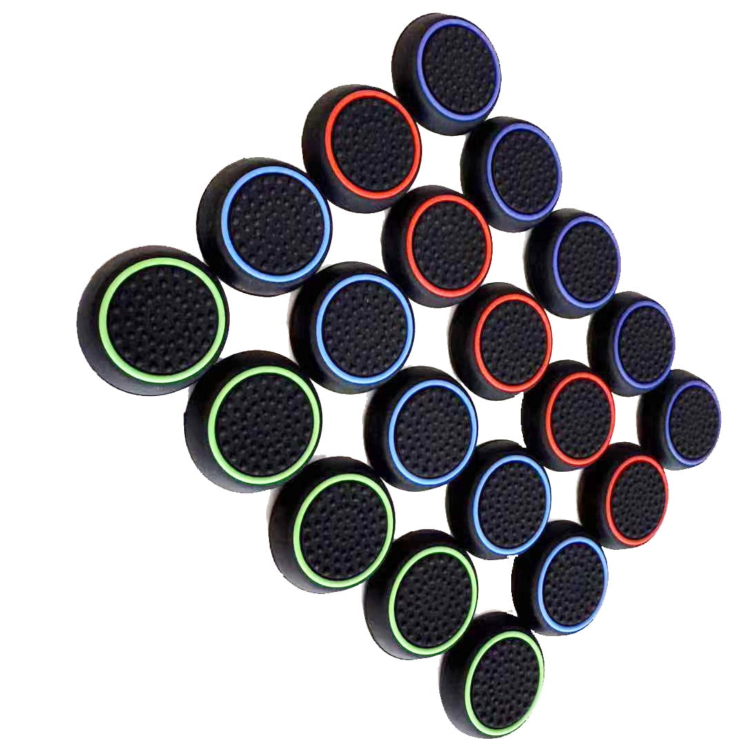LEEKUANGSU 20 Pcs Controller Thumbstick Caps Cover Replacement Silicone ...