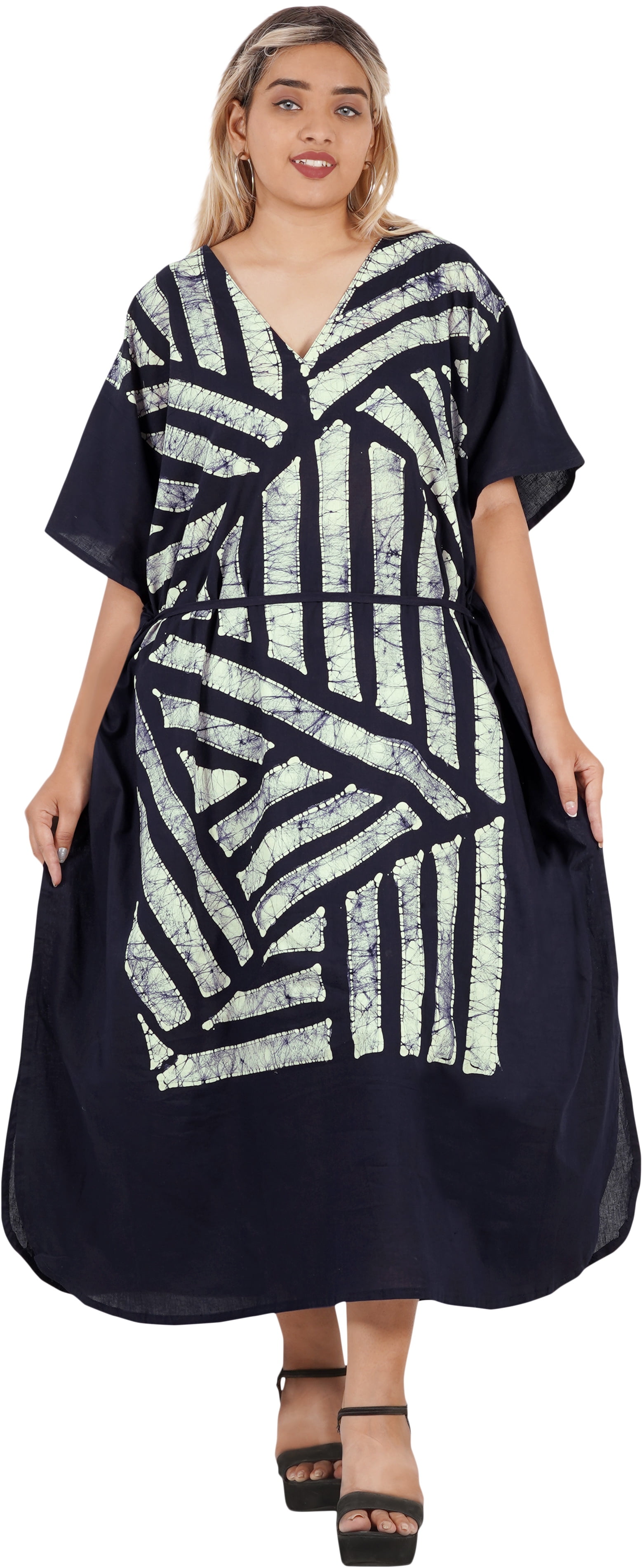 LEELA Women's Summer Elegant Maxi Kaftan Dress Caftan Loungewear ...