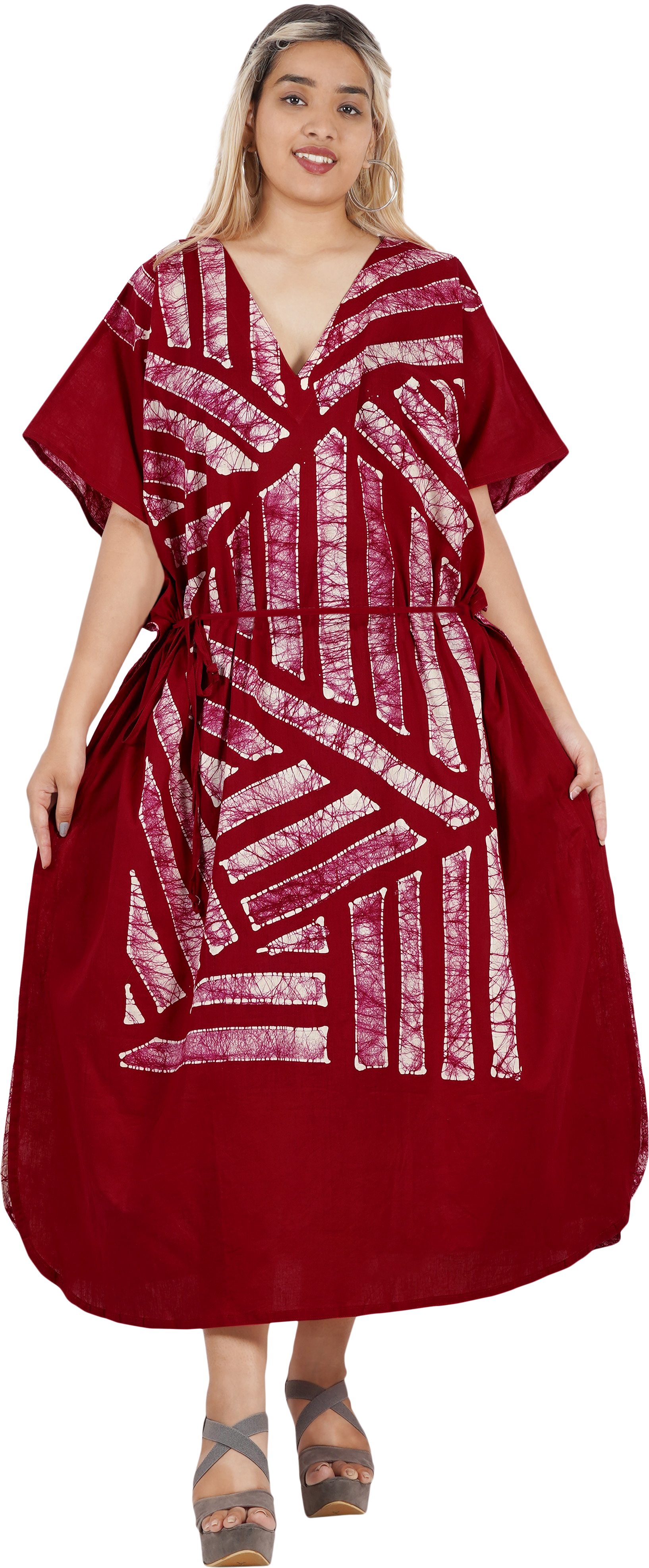 LEELA Women's Summer Elegant Maxi Kaftan Dress Caftan Loungewear ...